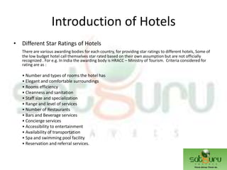 Introduction to Hotels by Gaurav Khanna | PPT