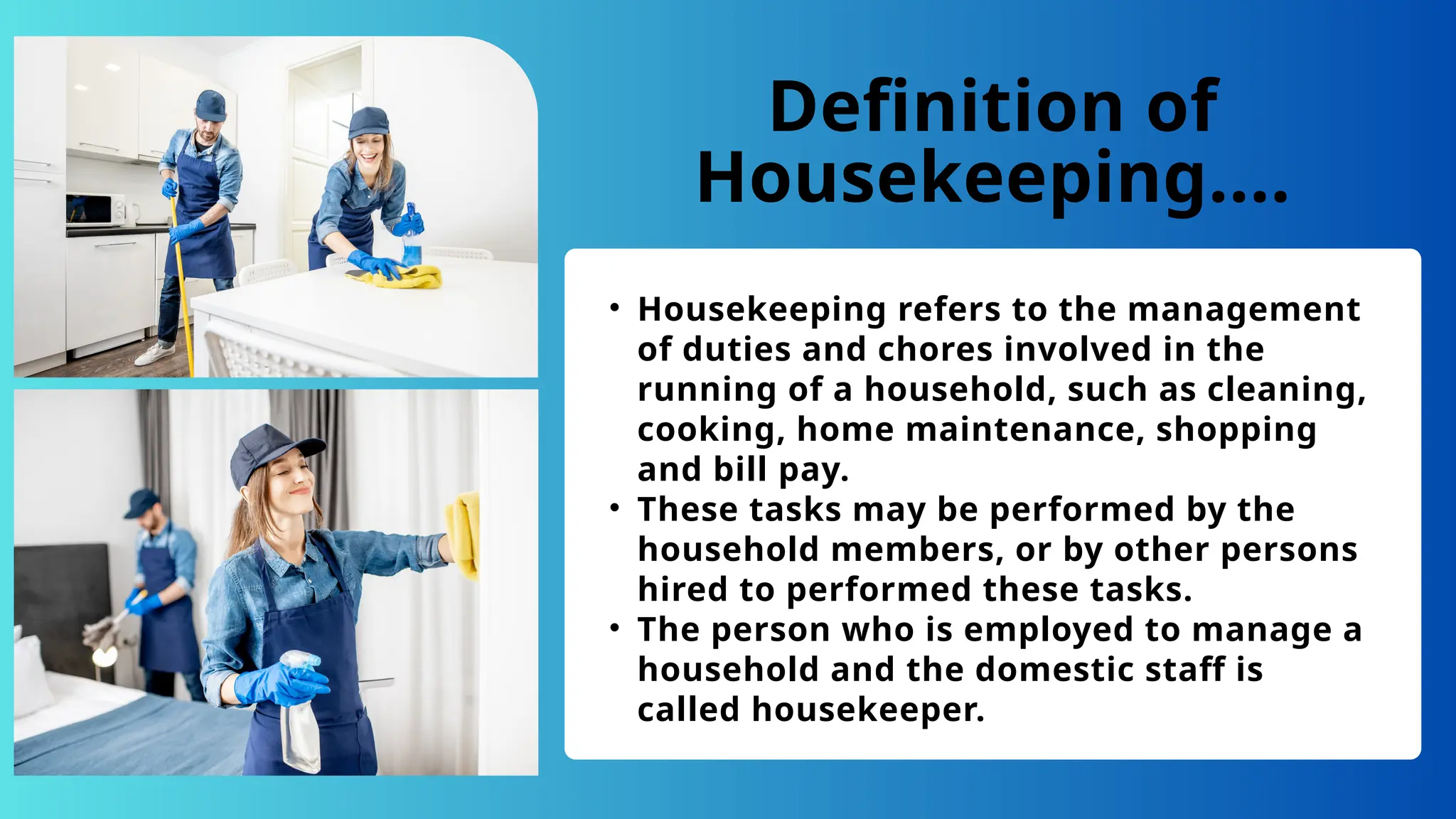 Introduction to Housekeeping Operations.pptx by: Analiza E. Manipis | PPT
