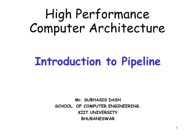 High Performance Computer Architecture Pdf