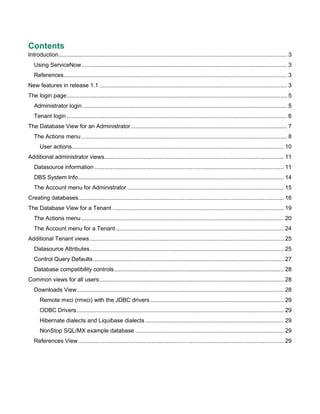 HPE NonStop SQL WebDBS - Introduction | PDF