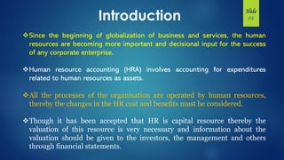 Introduction to Human Resource Accounting | PDF