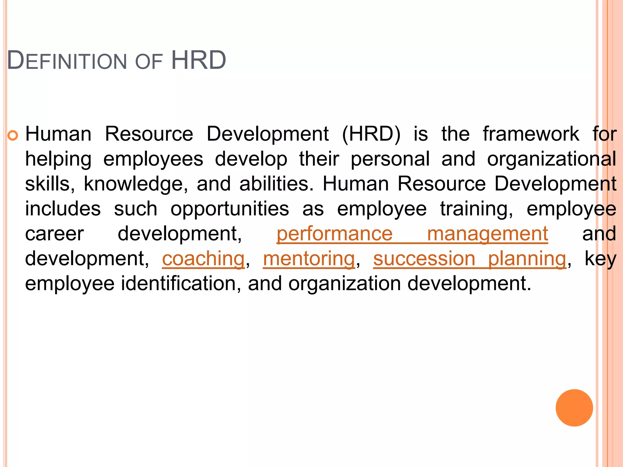 Introduction to hrd | PPTX