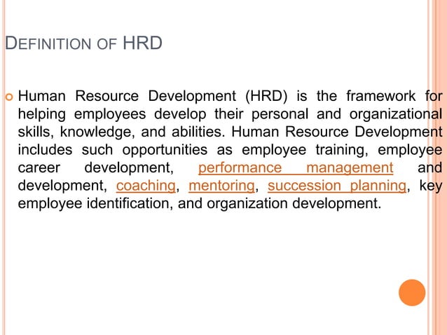 Introduction to hrd | PPT