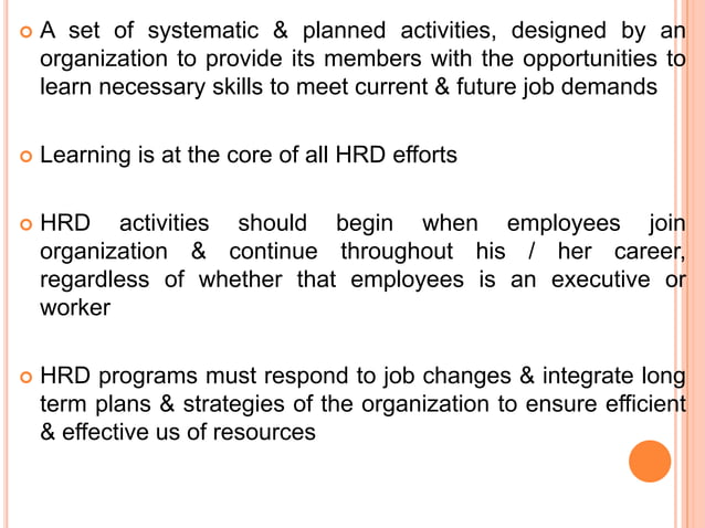 Introduction to hrd | PPTX