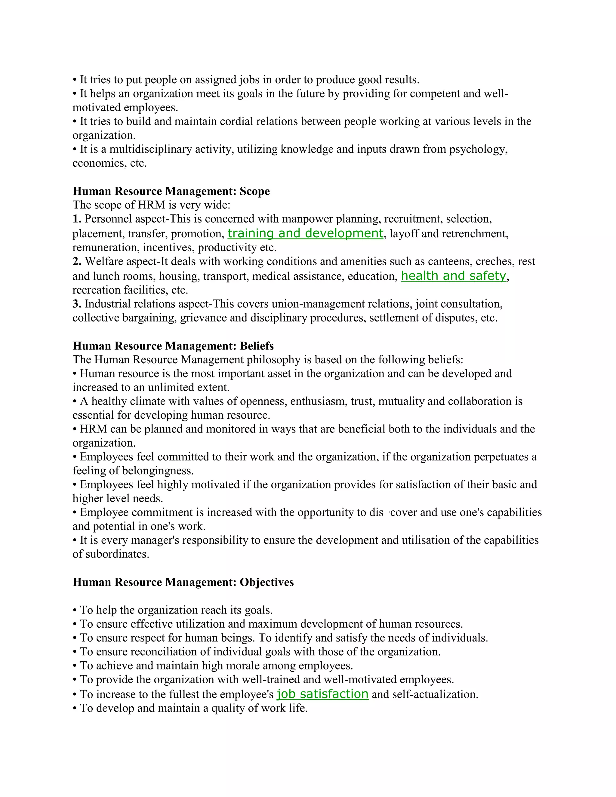 Introduction to hrm | PDF | Free Download