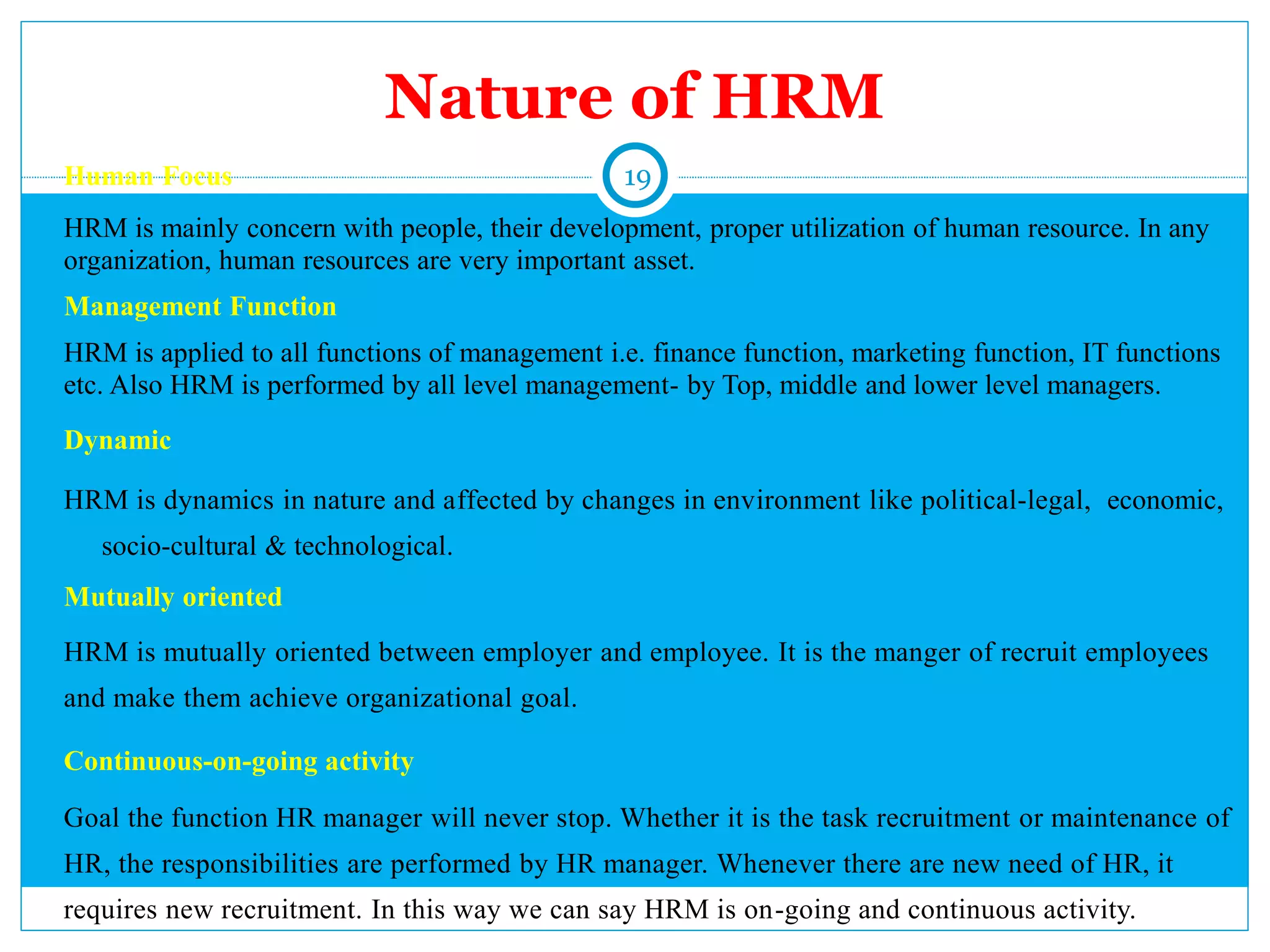 Introduction to Human Resource Management | PPTX