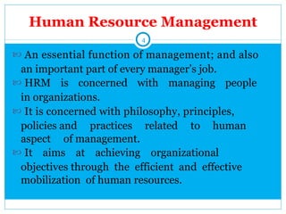 Introduction to Human Resource Management | PPT