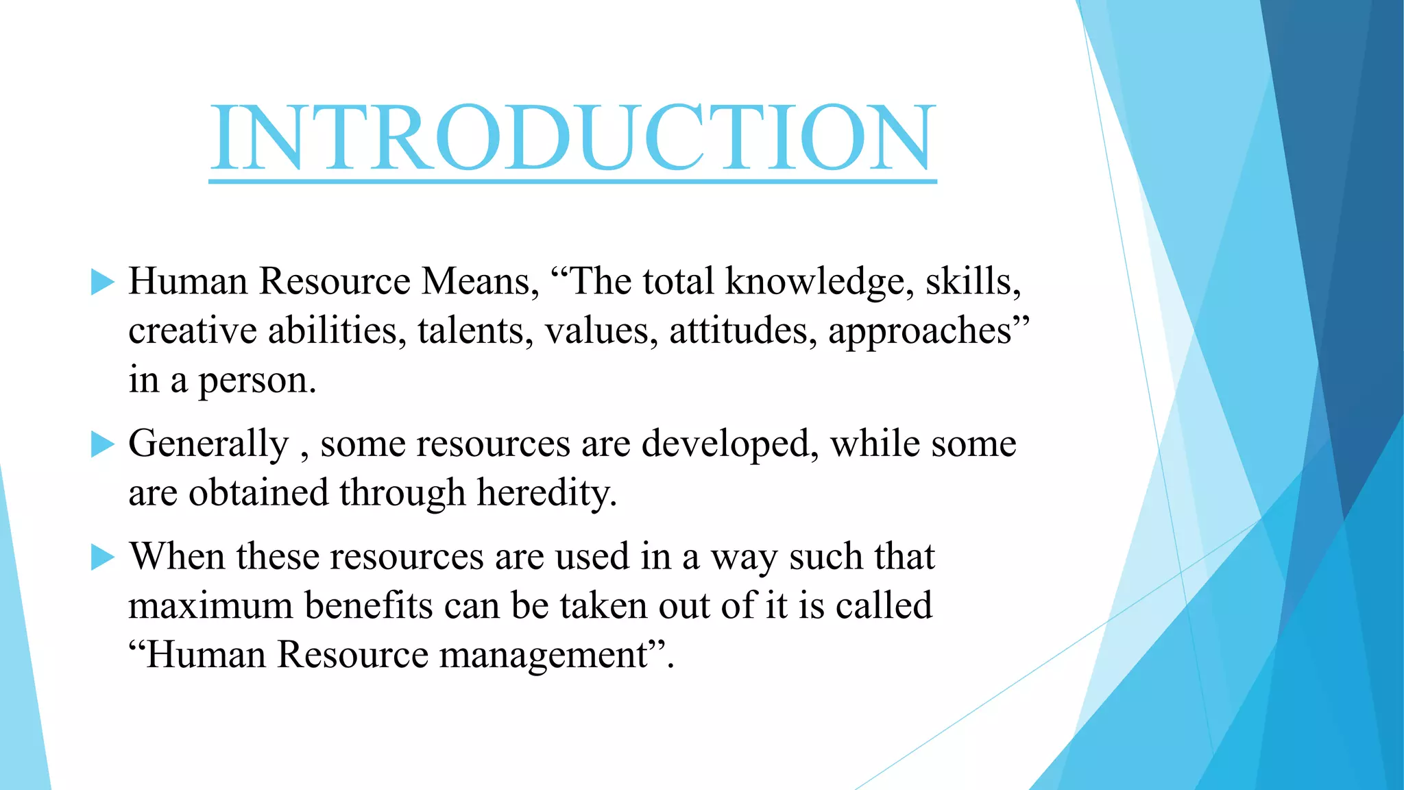 Introduction to Human Resource Management | PPT