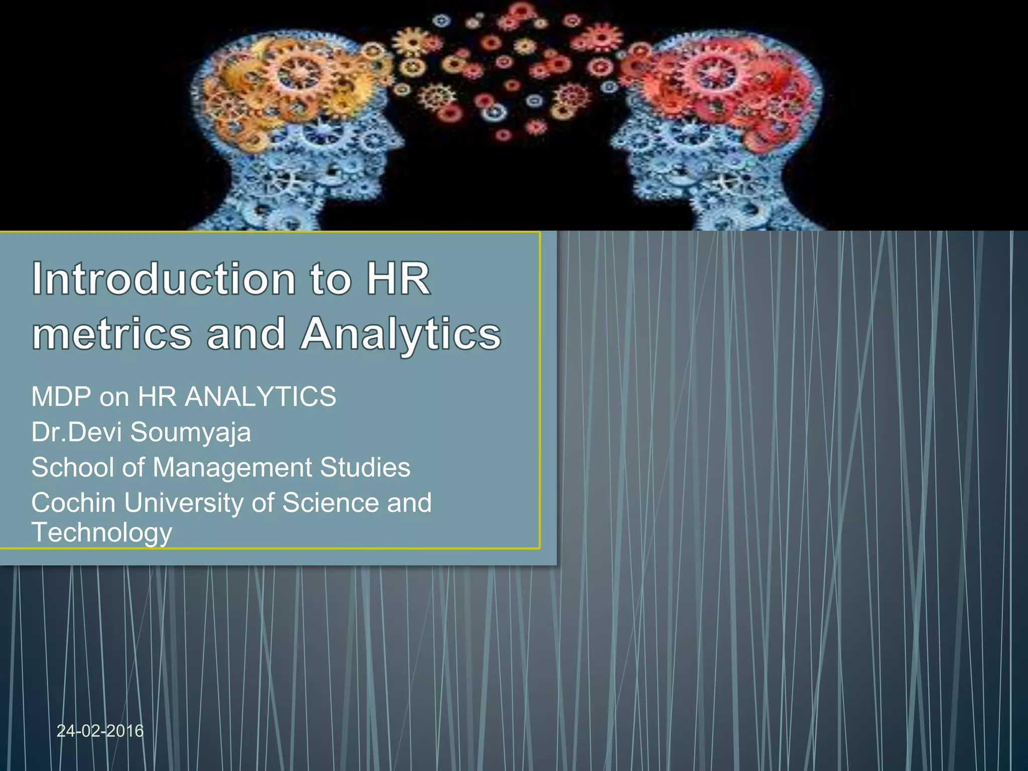 Introduction to HR metrics and analytics | PPTX