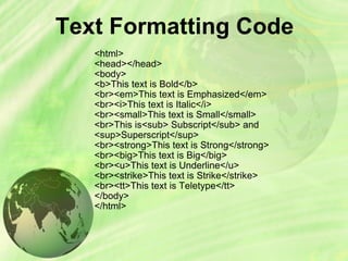 Introduction to html | PPT