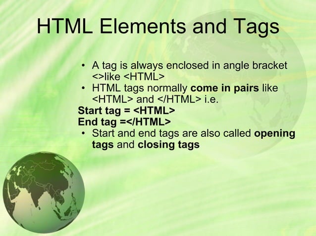 Introduction to html | PPT