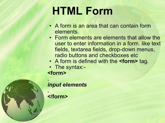 Introduction to html | PPT