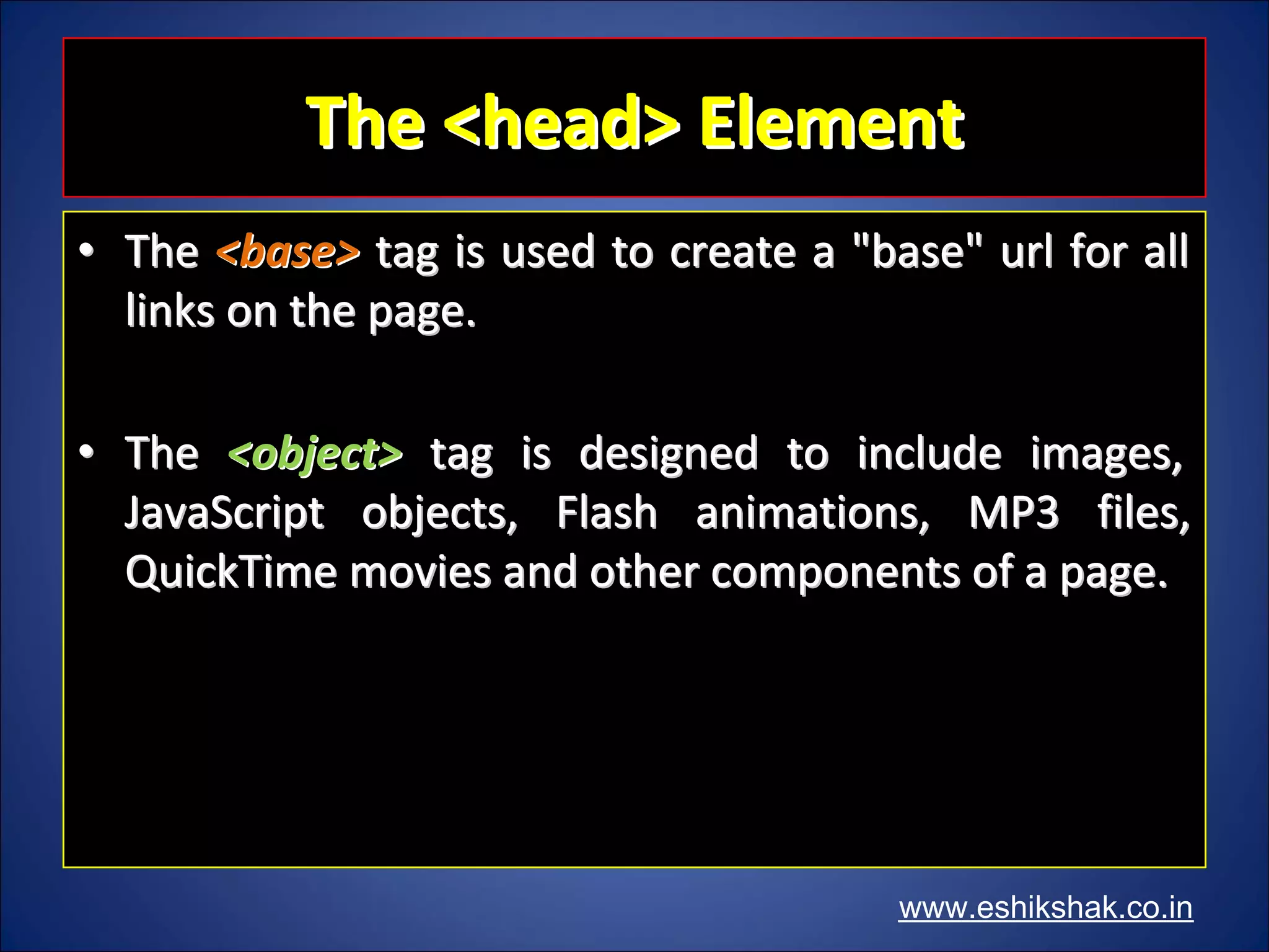 Introduction to html | PDF