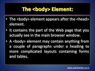 Introduction to html | PDF