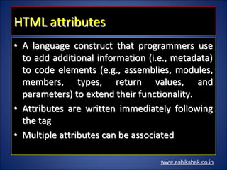 Introduction to html | PPT