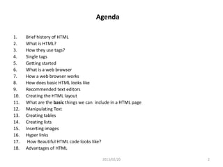 Introduction to HTML | PPTX