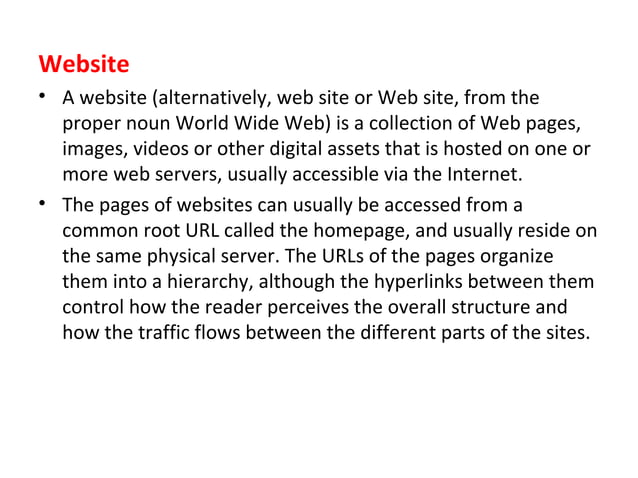 Introduction To Html Ppt Web Design And Html Internet
