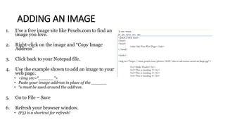 Introduction to HTML | PPT