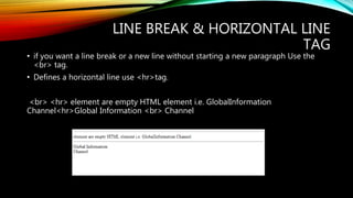Introduction to html | PPTX