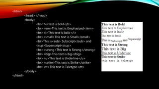 Introduction to html | PPTX
