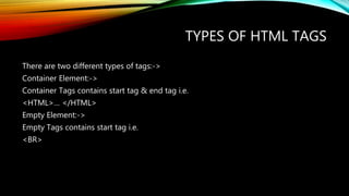 Introduction to html | PPTX
