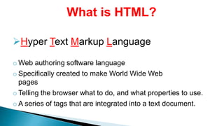 Introduction to HTML | PPT