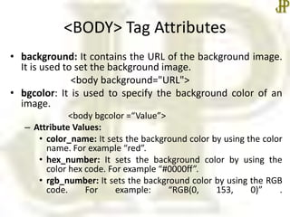 Introduction to html | PPT