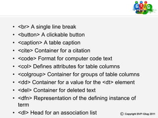 Introduction to html5 | PPT