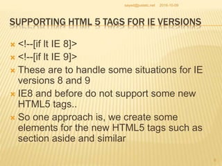 Introduction to html 5 | PPT