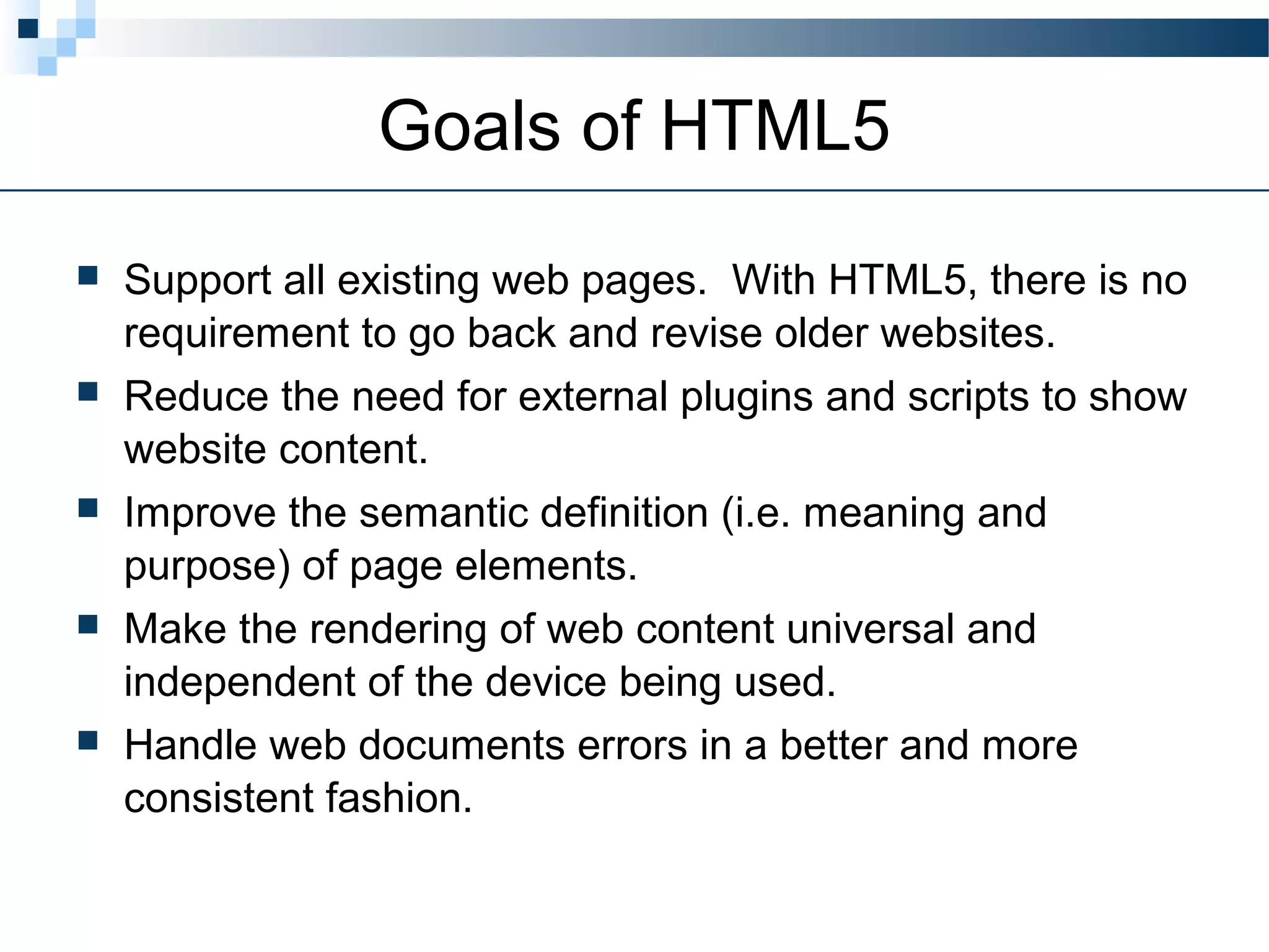 Introduction to html55 | PPT | Web Development | Internet