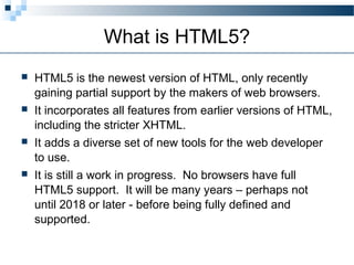 Introduction to html55 | PPT | Web Development | Internet