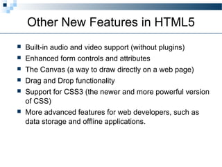 Introduction to html55 | PPT | Web Development | Internet