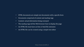 Introduction to html course digital markerters | PPT