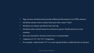 Introduction to html course digital markerters | PPT