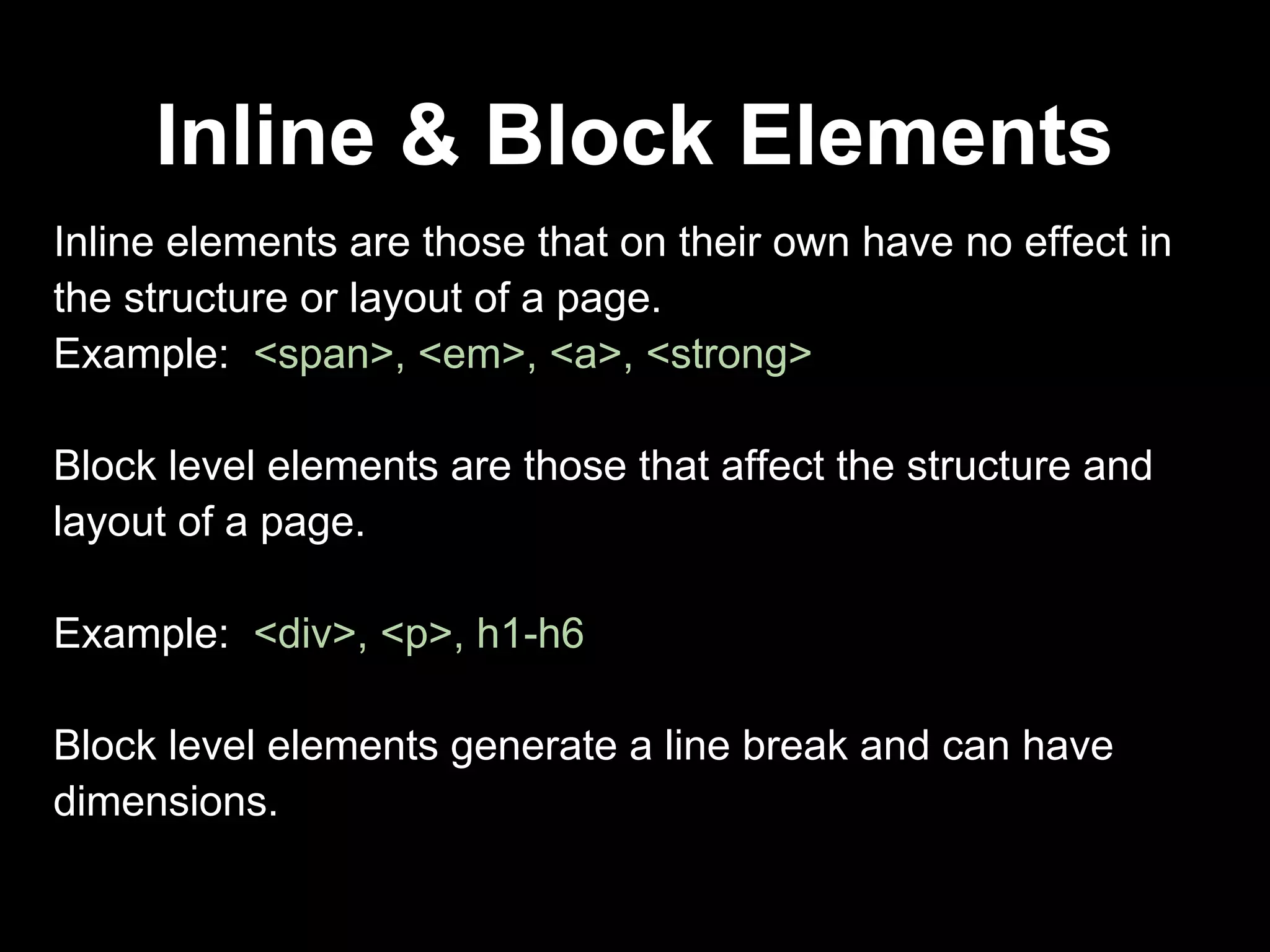 Introduction To Html And Css Ppt 0088