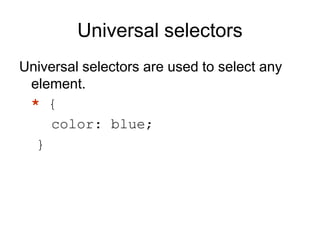 introduction to css cascading style sheets | PDF