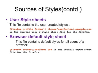 introduction to css cascading style sheets | PDF