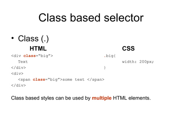Introduction To Css