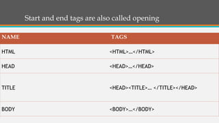 Introduction to html fundamental concepts | PPT
