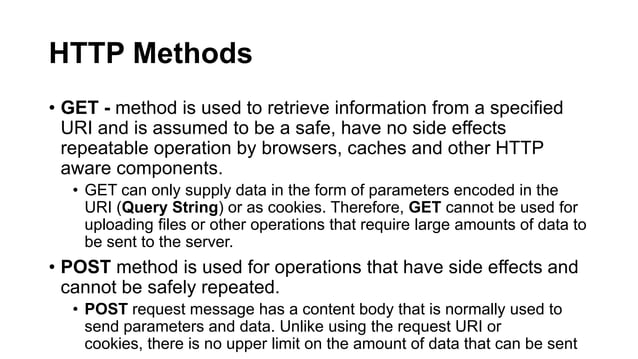 Introduction to HTTP protocol | PPTX | Web Development | Internet