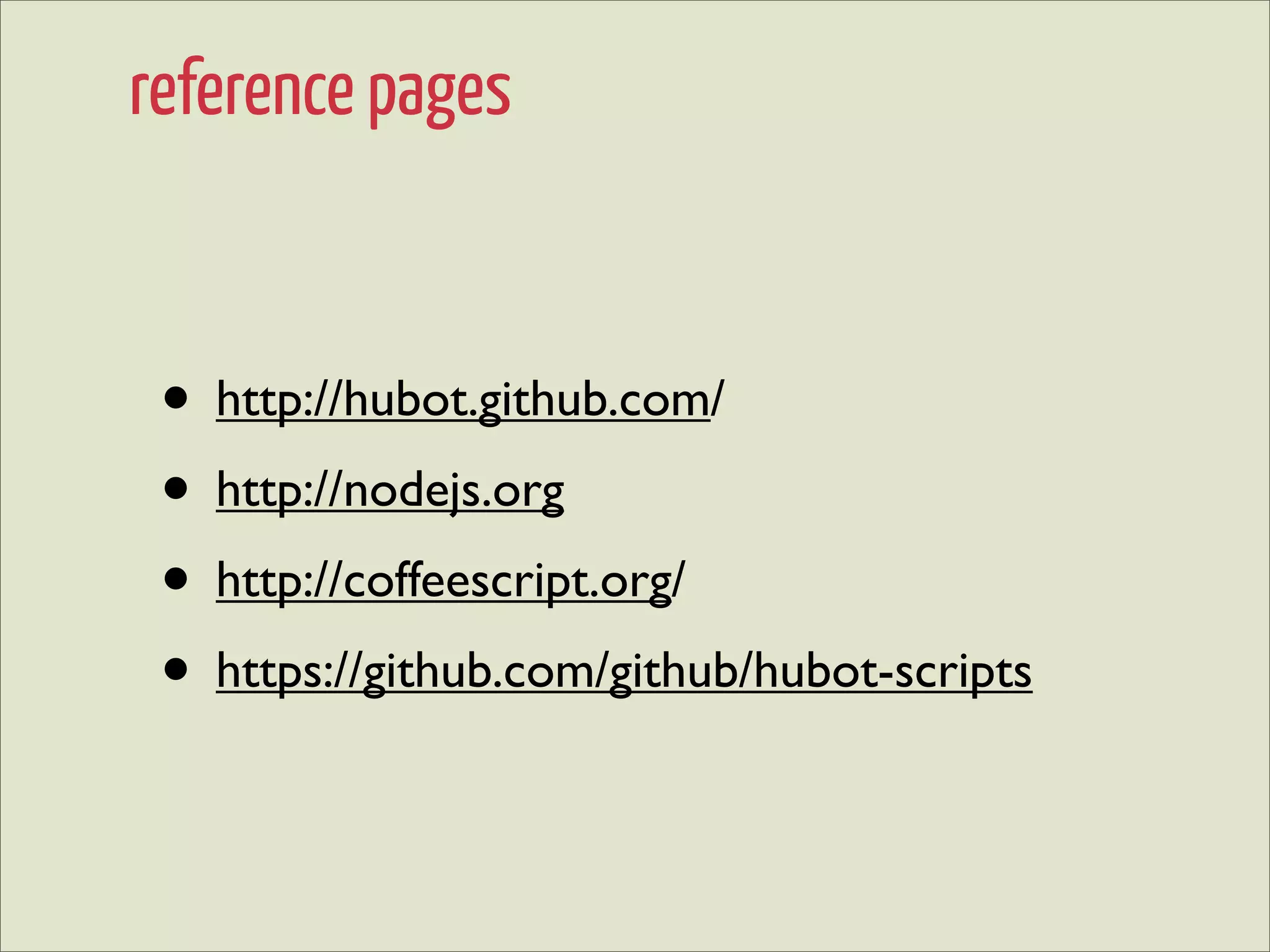 Introduction to hubot | PDF