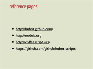 Introduction to hubot | PDF