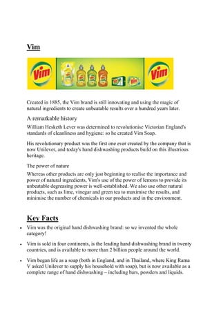 Introduction to hul | DOCX