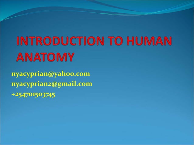 Introduction to Human Anatomy.ppt