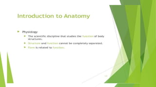 Introduction to human anatomy and physiology | PPT