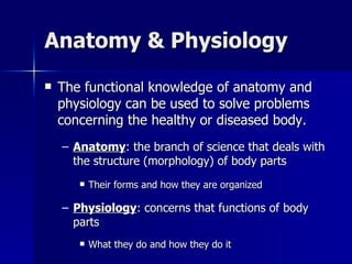 Introduction to Human A&P | PPT