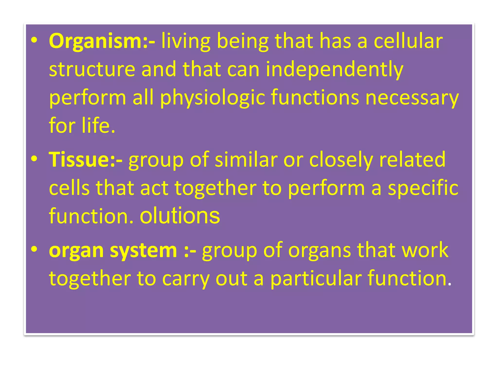 Introduction to human body Definition and scope of anatomy and ...