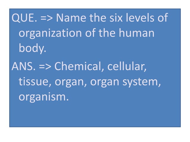 Introduction to human body Definition and scope of anatomy and ...