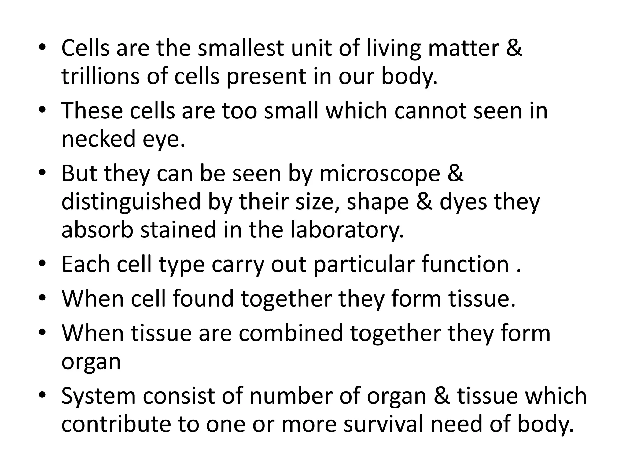 Introduction to human body | PPTX