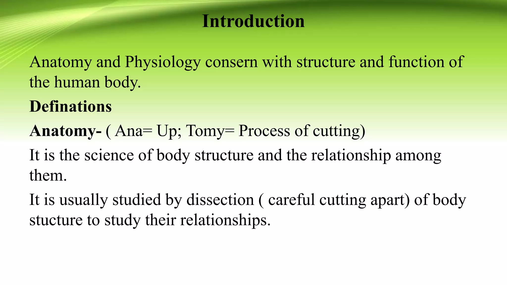 Introduction to human body | PPTX